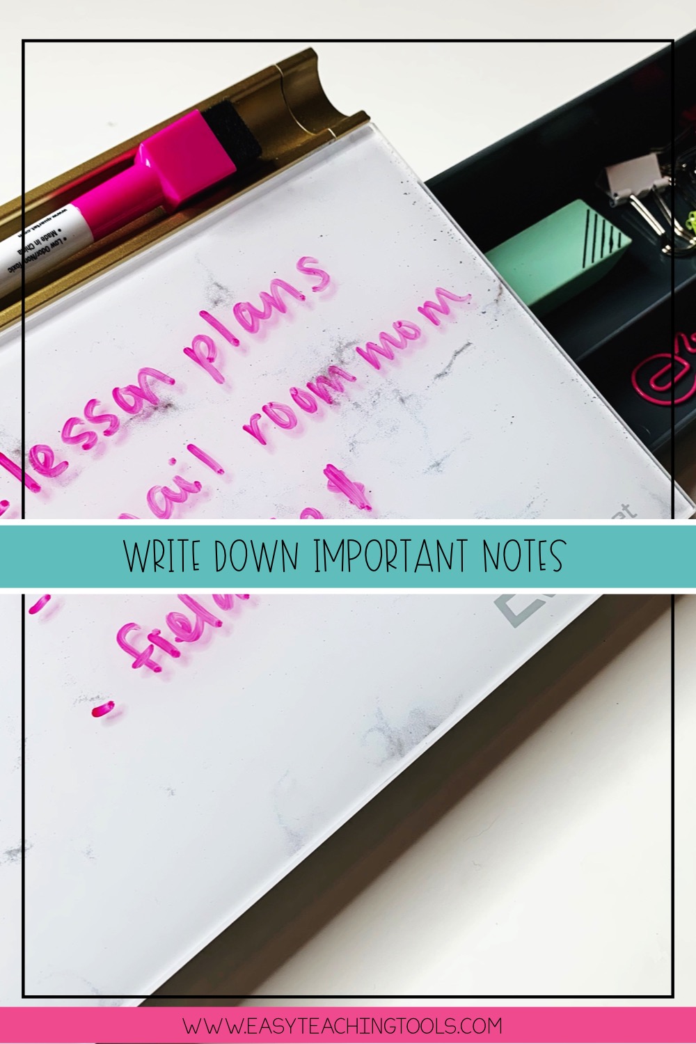 3 ways to organize your teacher desk - Easy Teaching Tools