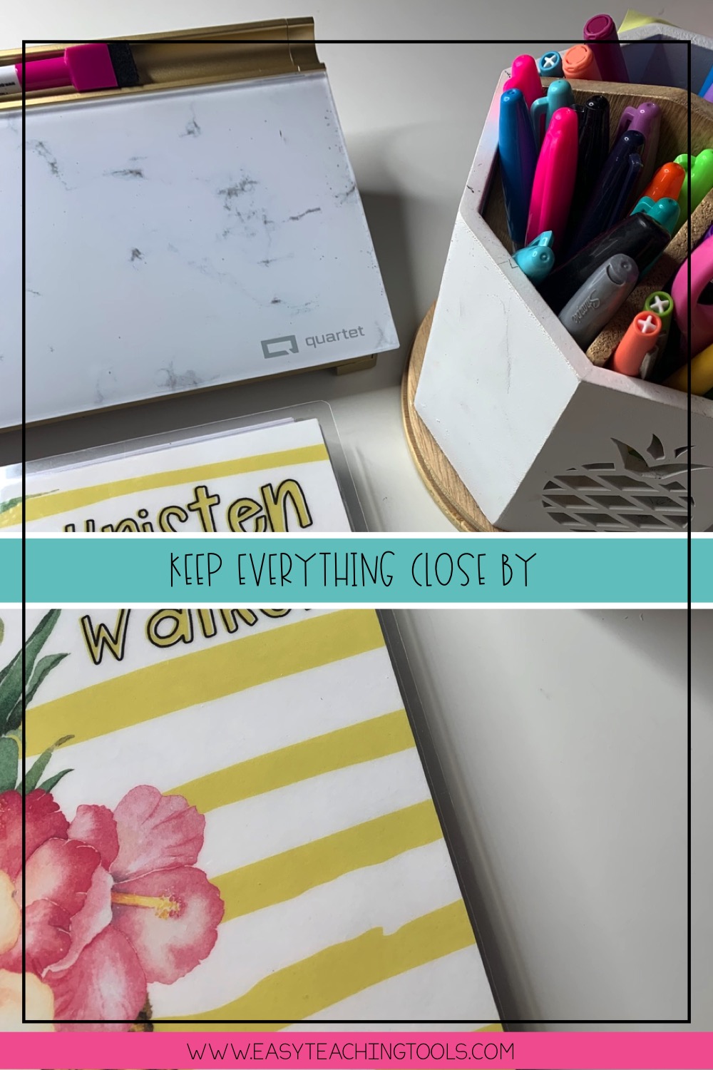 3 ways to organize your teacher desk - Easy Teaching Tools