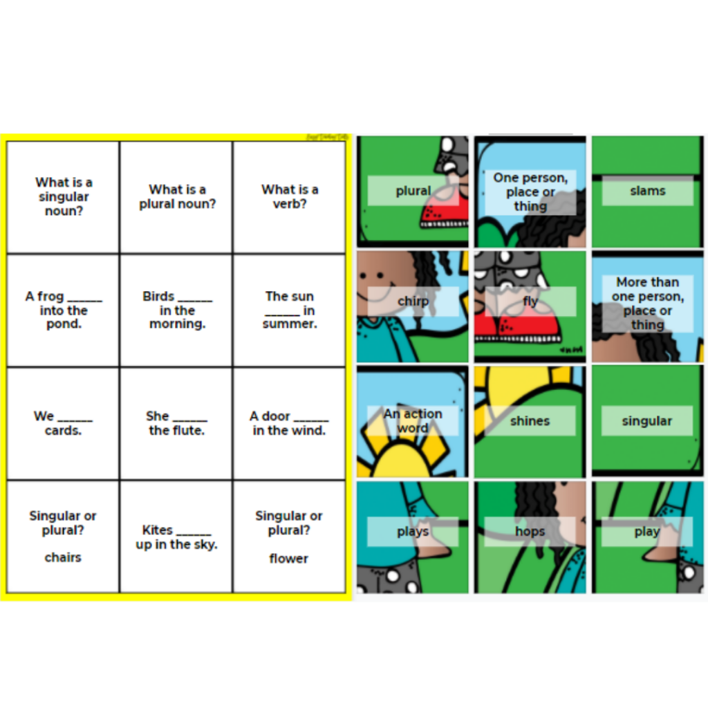 1st Grade Grammar Review - K﻿ids Mystery Picture Pack - Easy Teaching Tools
